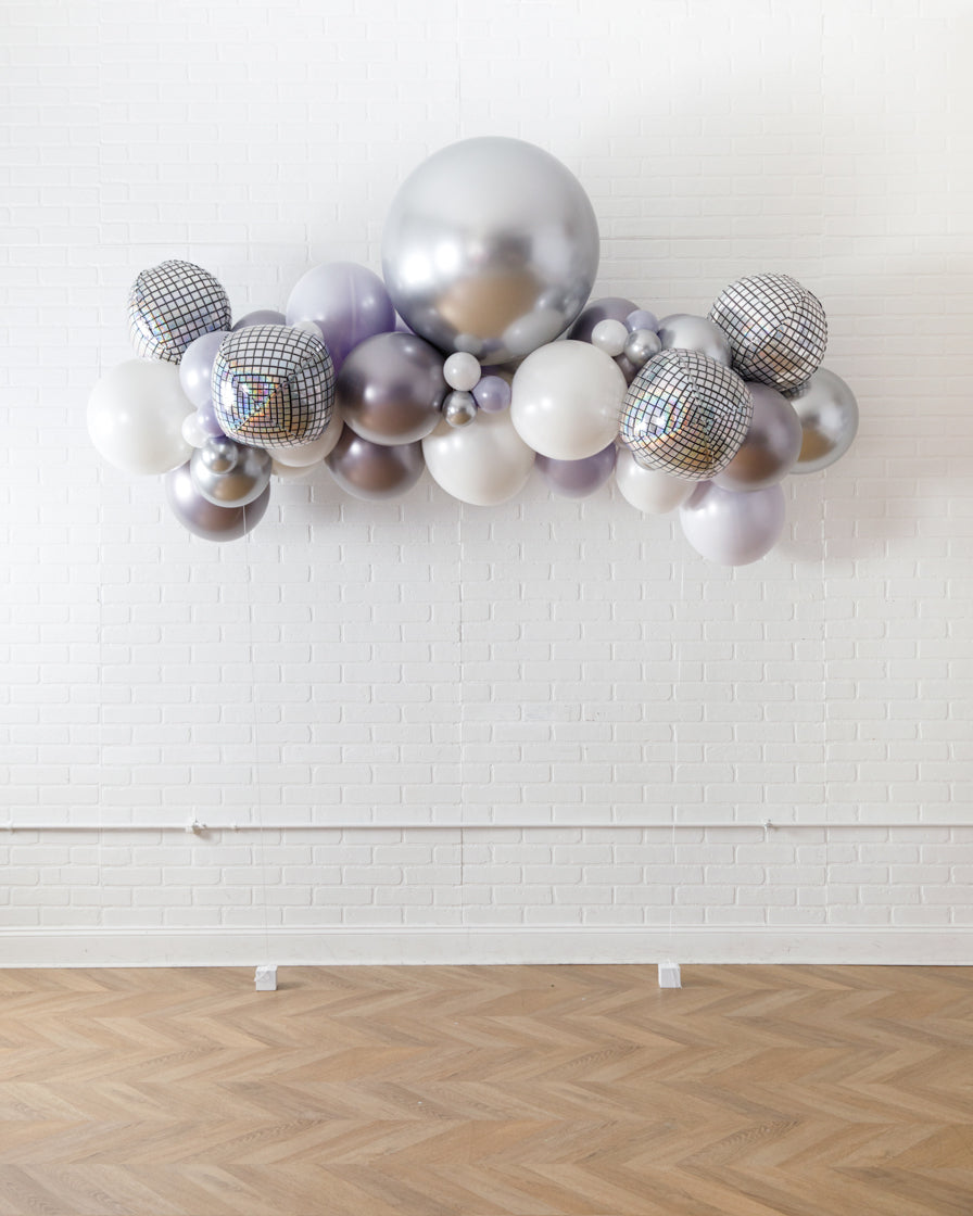 Disco Darling - Floating Balloon Arch with Foils - 5ft — Paris312