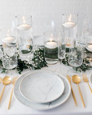Minimal - Loose Greenery & Candles Centerpiece Set — Paris312