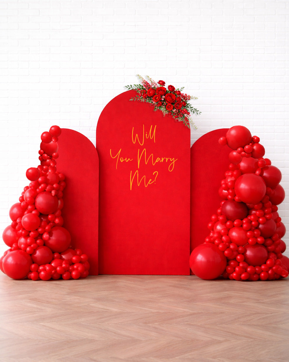 Valentine's Day - Will you Marry Me Panel with Florals — Paris312