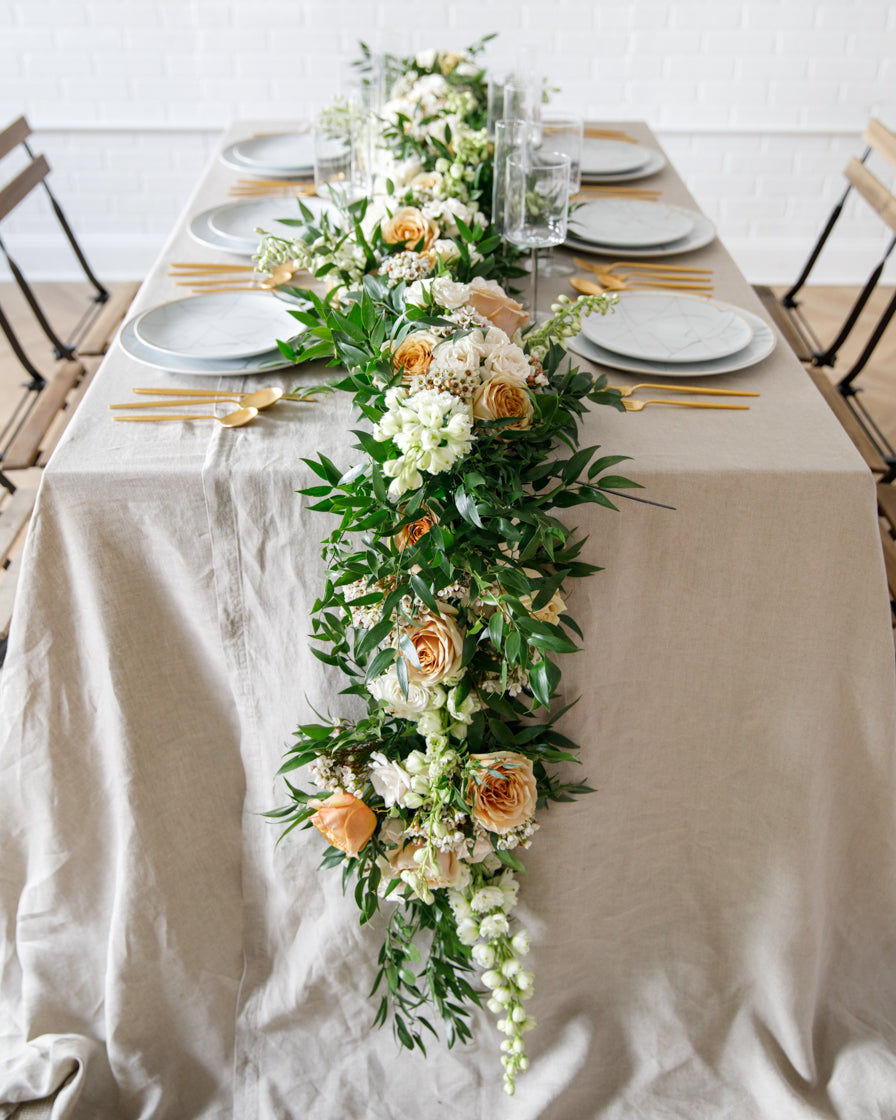 Provence - Floral Swag Head Table Wedding — Paris312