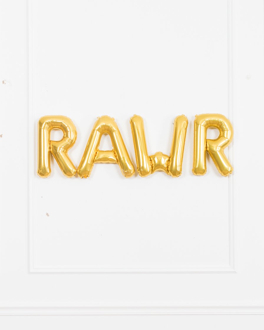 Dinosaur Party - RAWR 16in Gold Foil Letters Set — Paris312