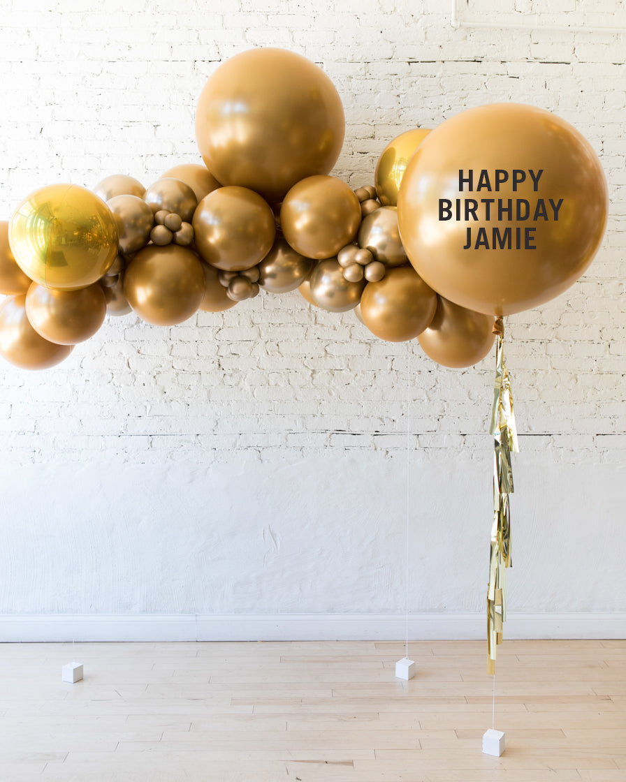 Golden Birthday Balloons & Decor — Paris312
