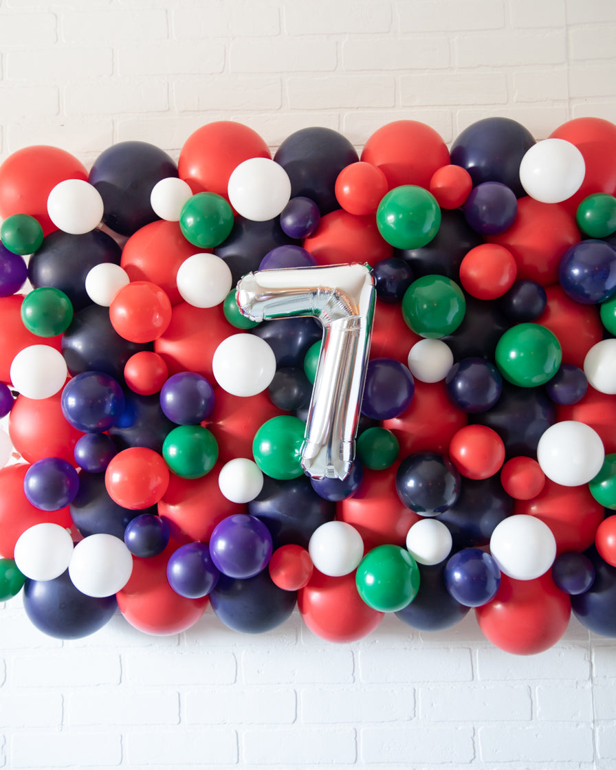 Super Squad - Number Balloon Backdrop Board - 30inx40in — Paris312
