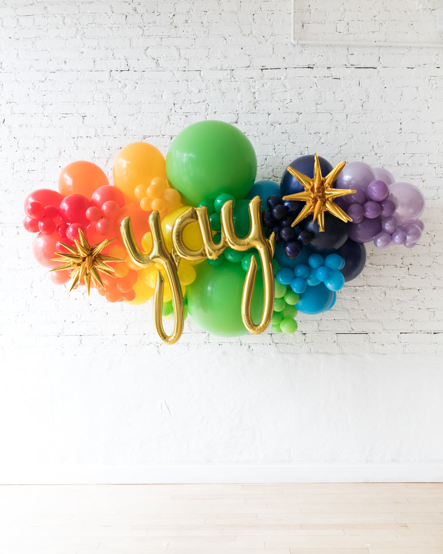 YAY Rainbow Palette Balloon Garland — Paris312