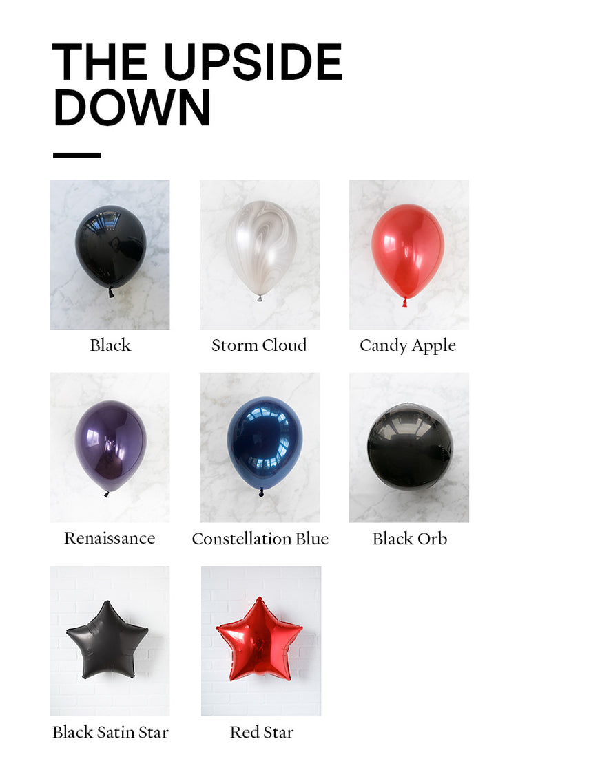 The Upside Down - Floating Balloon Arch with Foils - 5ft — Paris312