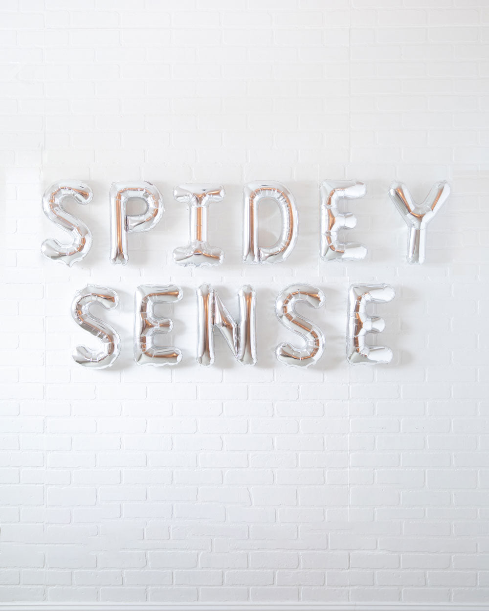 Web Slinger - SPIDEY SENSE 16in Silver Foil Letters Set — Paris312